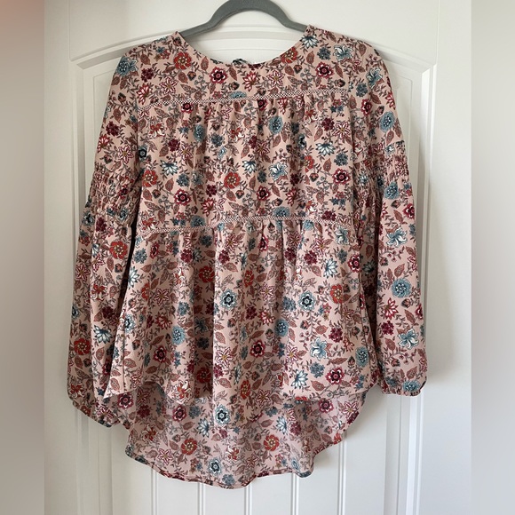Knox Rose | Tops | Knox Rose Light Pink Floral Blouse | Poshmark